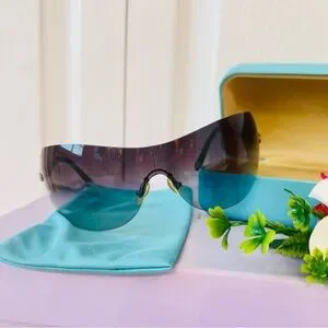 Tiffany & Co. | Accessories | 83 Tiffany Rimless Black Sunglasses ...